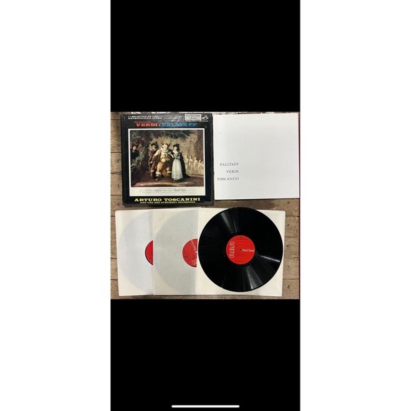 RCA | Media | 3 Lp Box Rca Shaded Dog 96 Verdi Falstaff Toscanini Stitch | Poshmark